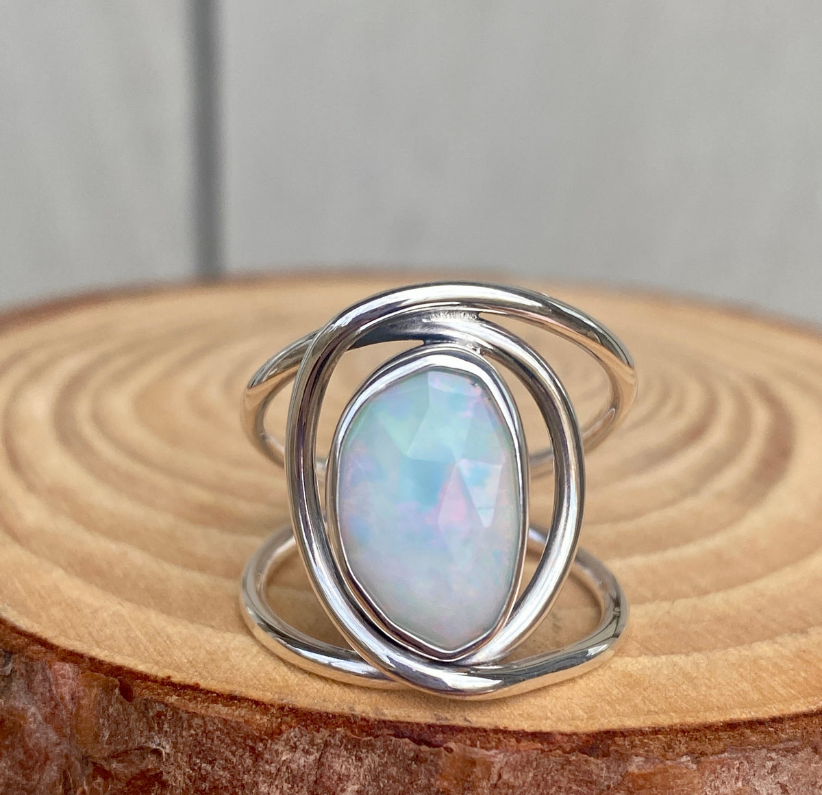 Layered Opal Statement Ring – Mallory Katherine Metals